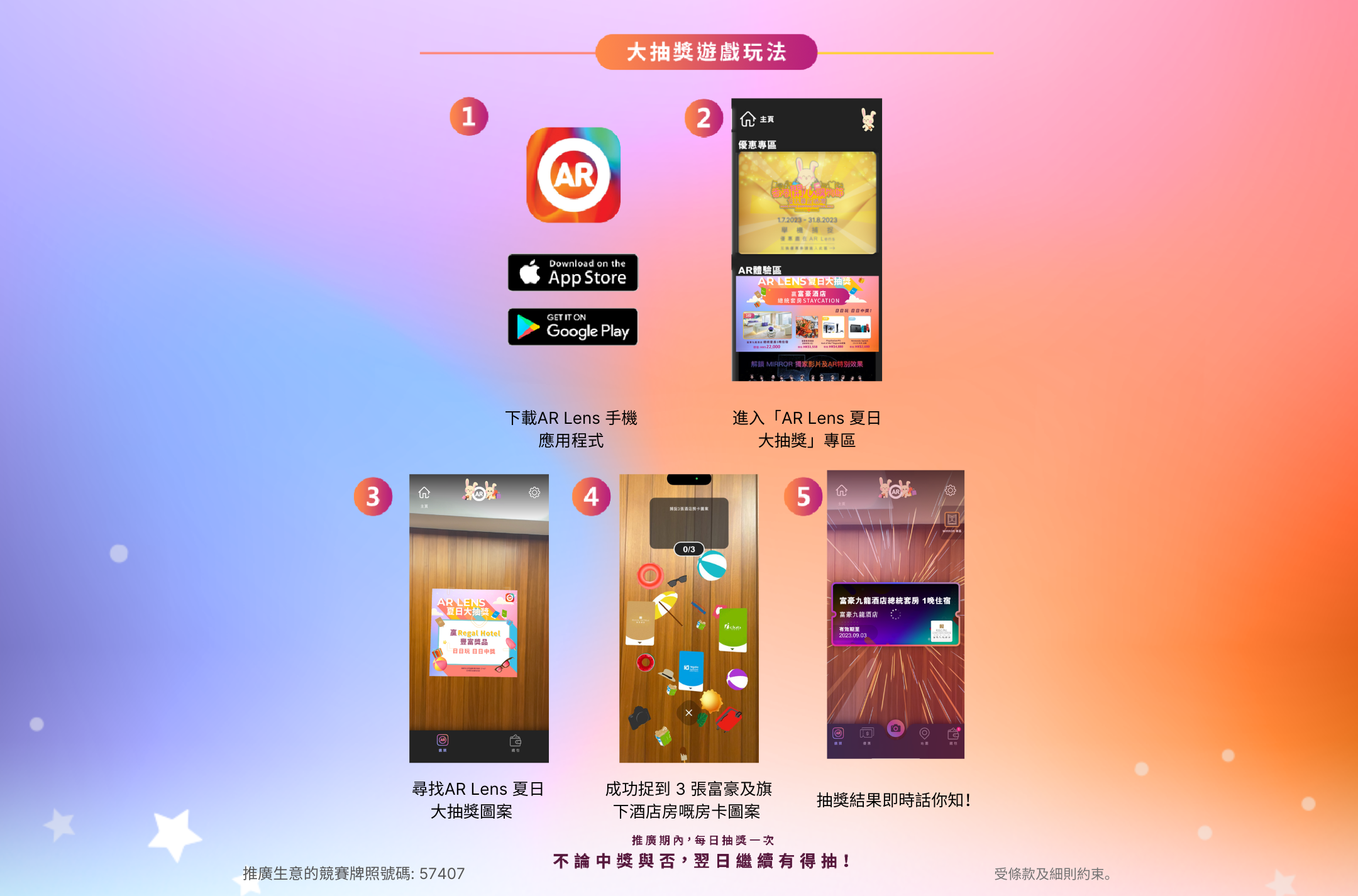 著數優惠｜CSL AR LENS夏日大抽獎 送總統套房住宿/PS5/Switch/自助餐 即玩即抽獎！ | am730