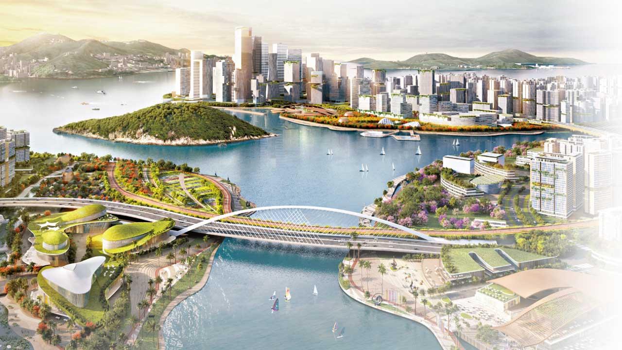 明日大嶼造價增至5800億 最快2033年入伙 建鐵路連接港大洪水橋 | am730